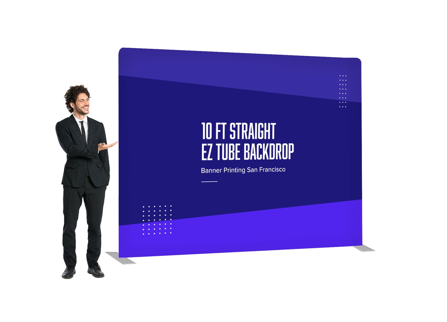 Banner Printing San Francisco | 10ft Straight EZ Tube Backdrop