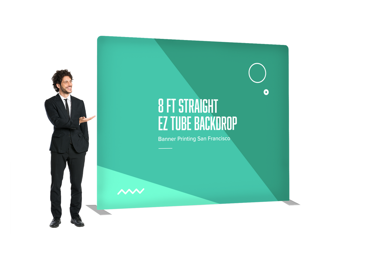 Banner Printing San Francisco | 8ft Straight EZ Tube Backdrop