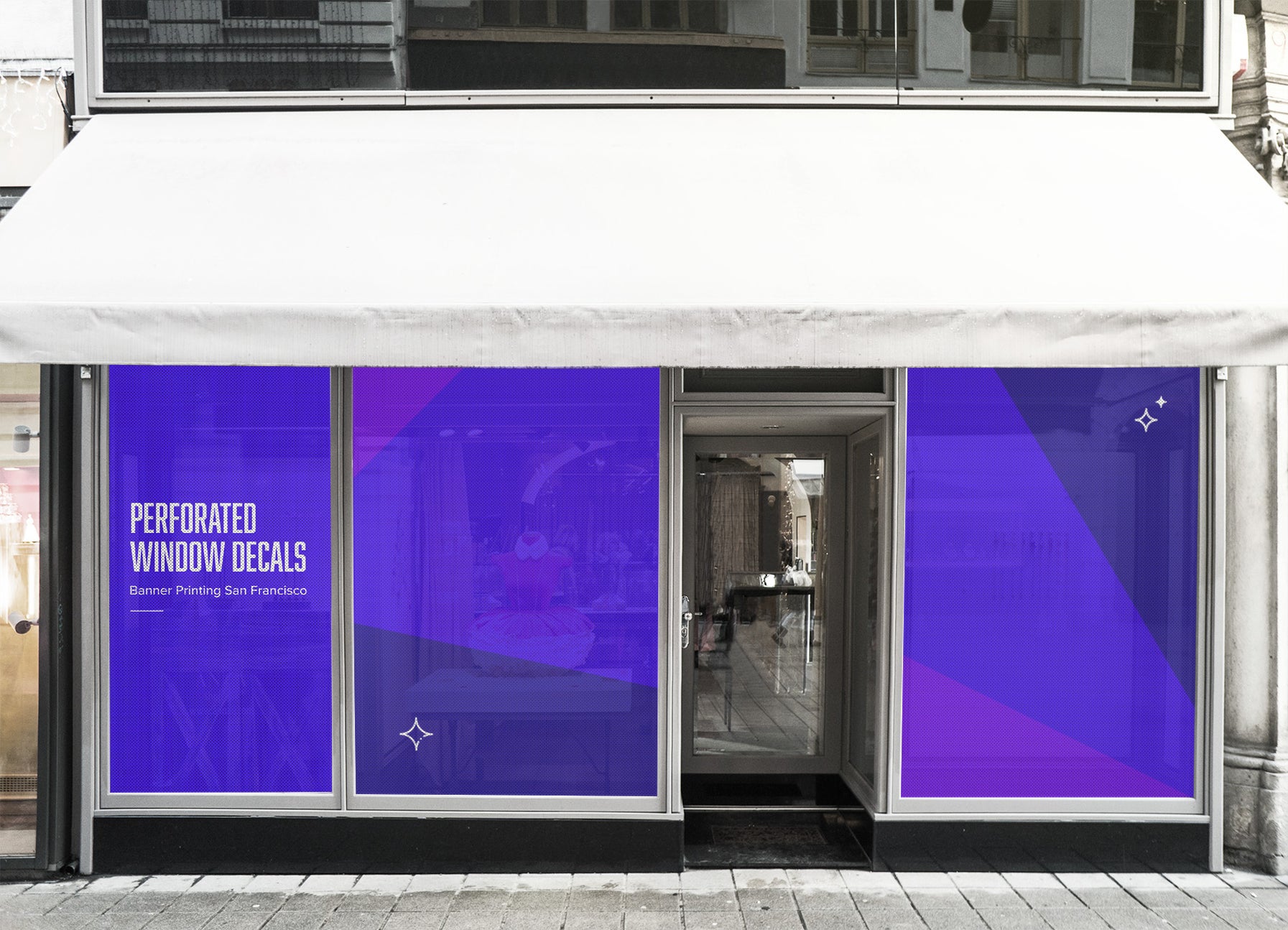 Banner Printing San Francisco | Perforated Window Decals