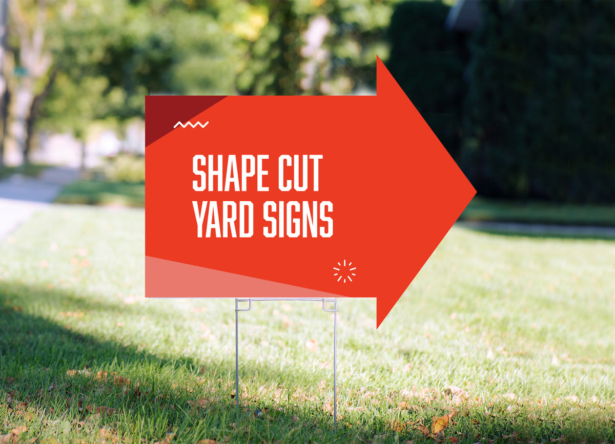 Banner Printing San Francisco | Shape Cut Yard Signs