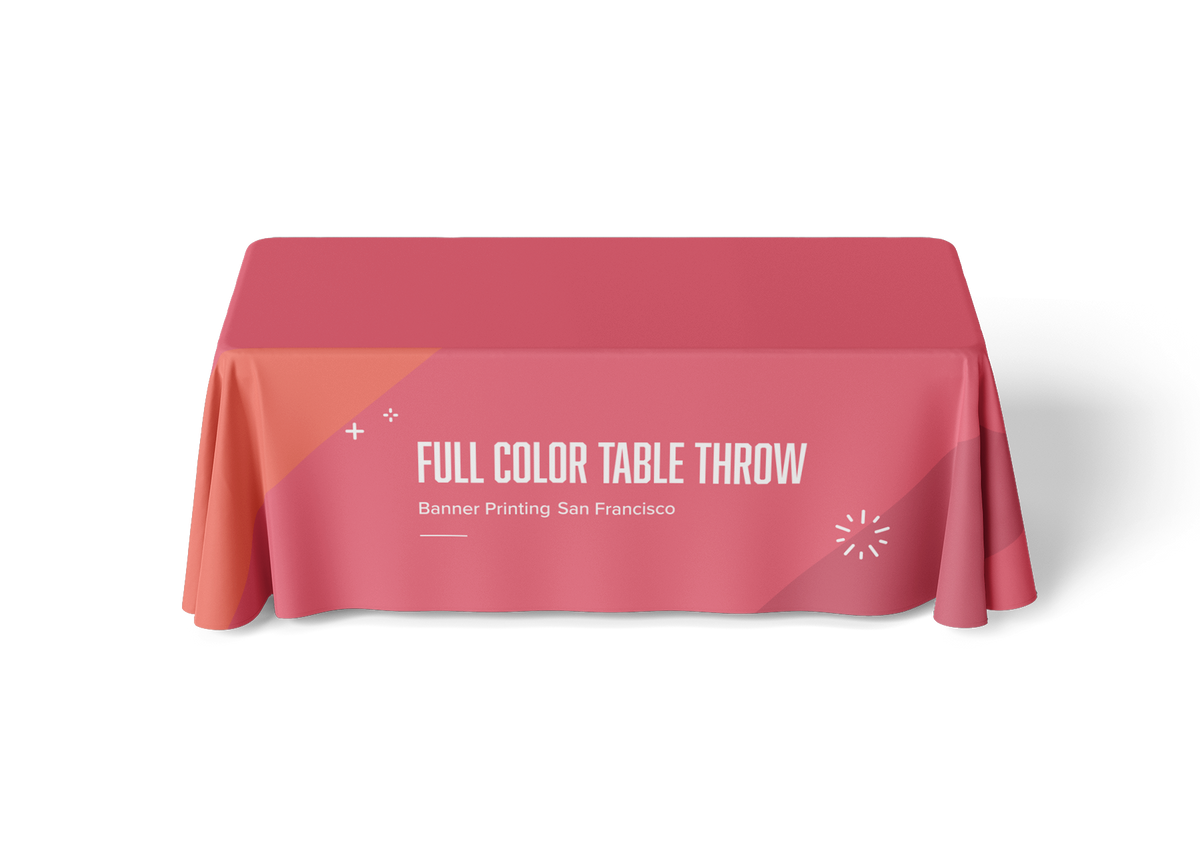 Banner Printing San Francisco | Full Color Table Throws